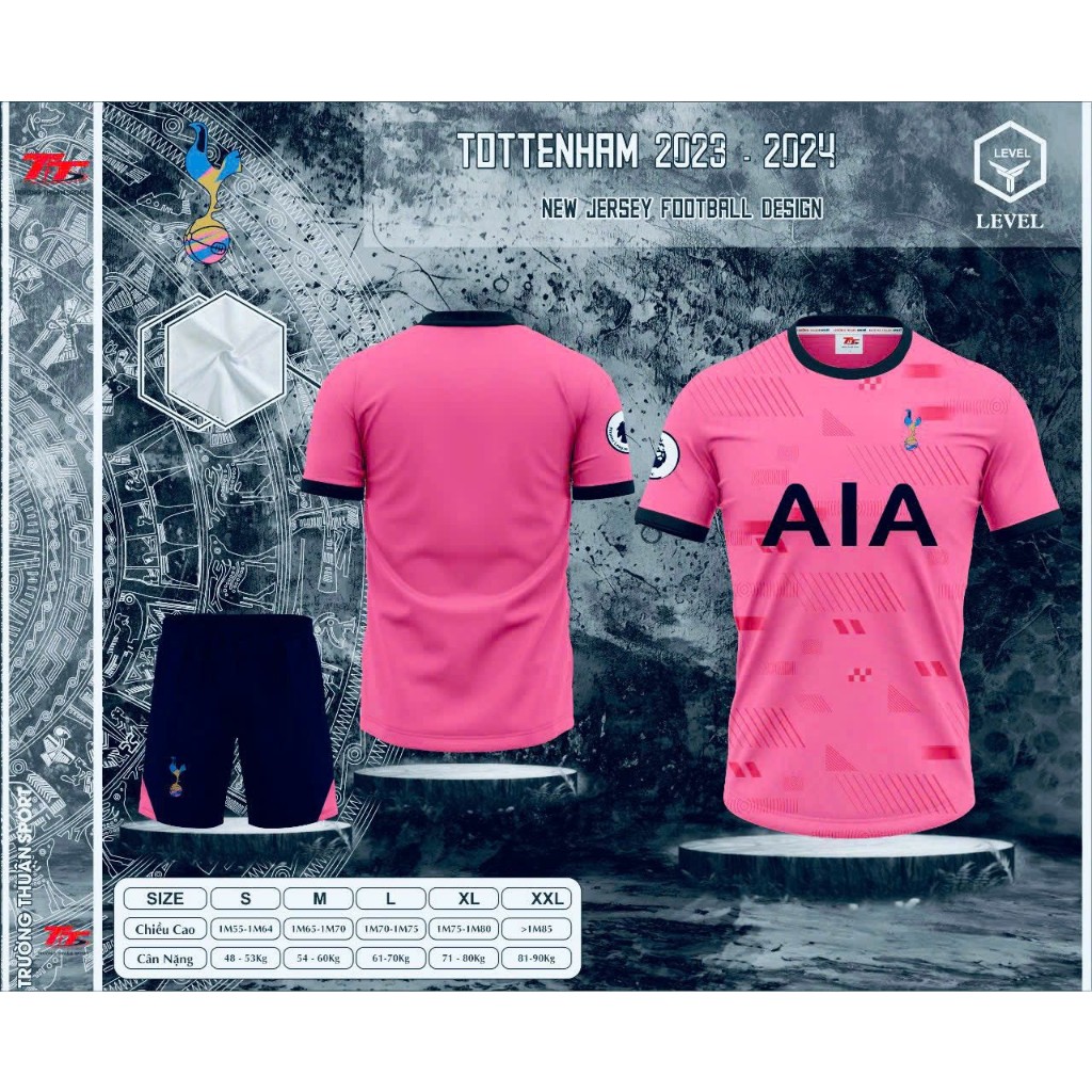 Football latest model 2023/2024, Tottenham PINK Club Clothing, cool ...