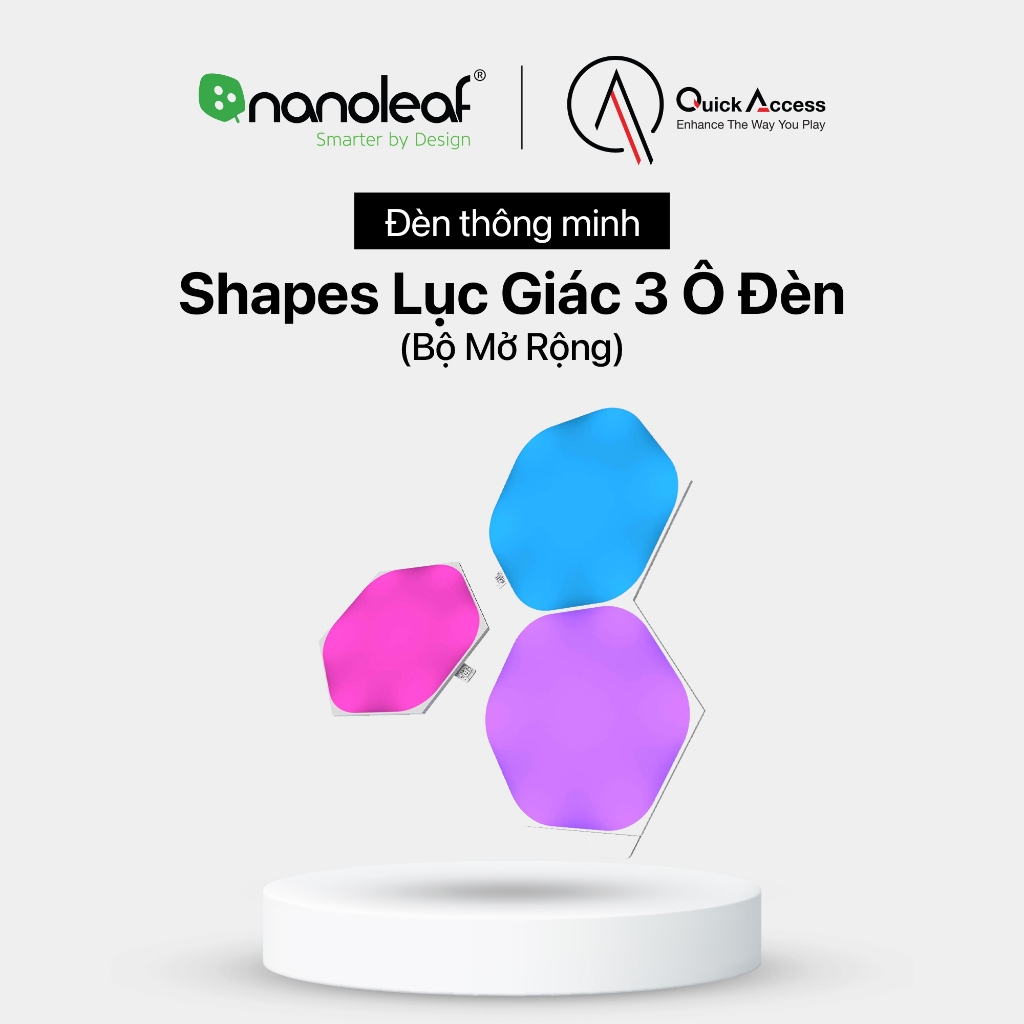 Nanoleaf Shapes Hexagonal smart light with 3 light cells (expansion kit ...