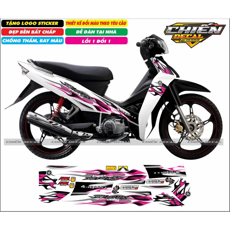 Sirius RC 110cc - 50cc car decal, v3 fire stamp model, multi-colored ...