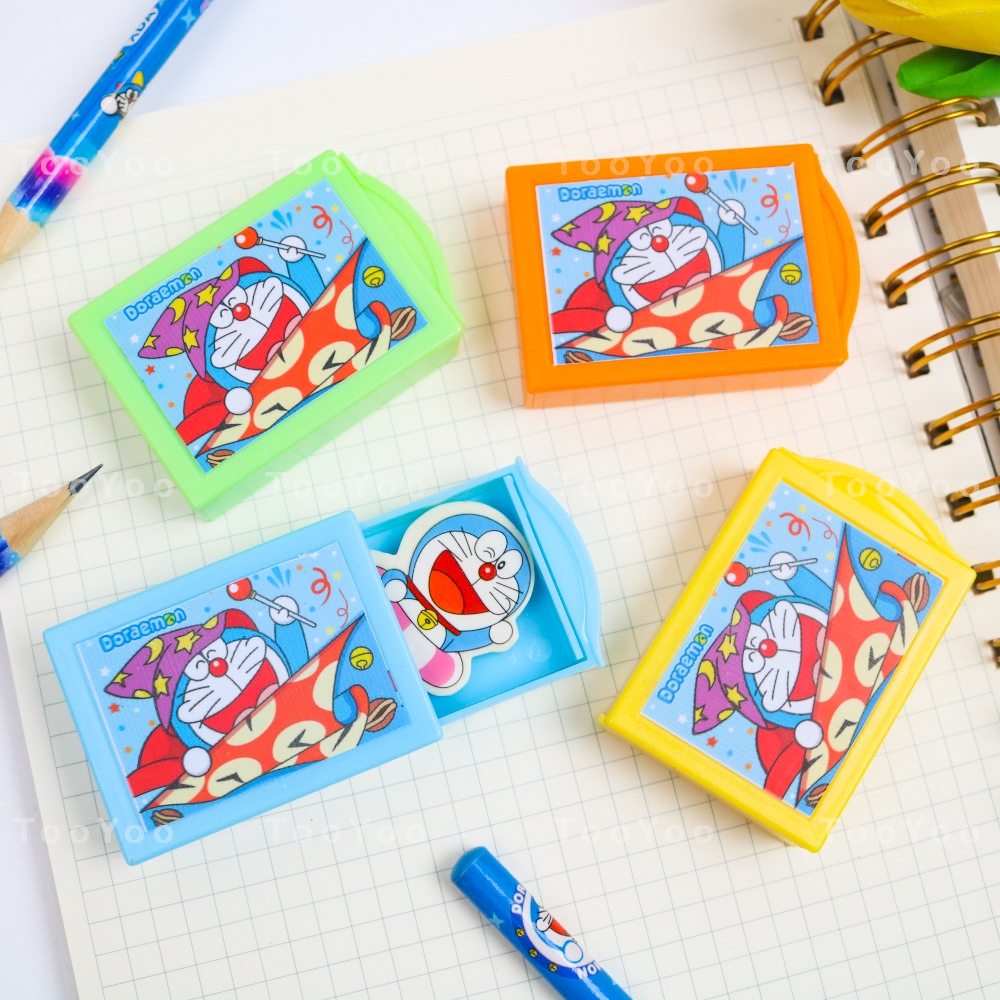 Unique Doraemon-shaped magic pencil eraser box BK00476 | Shopee Malaysia