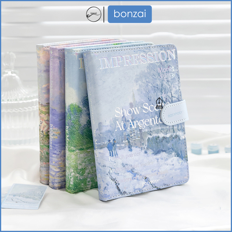 ROSY POSY diary notebook, cute hardcover, Magnetic lock, art oil ...