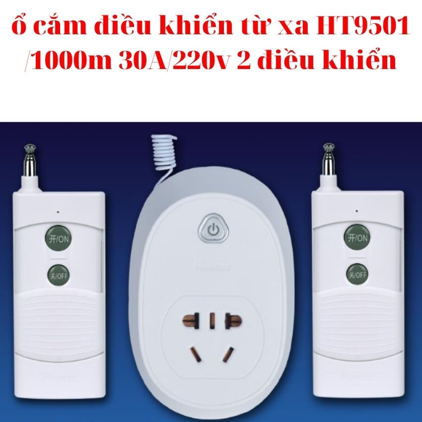(02 Controls) Remote control socket 1km 30A/220v | Shopee Malaysia