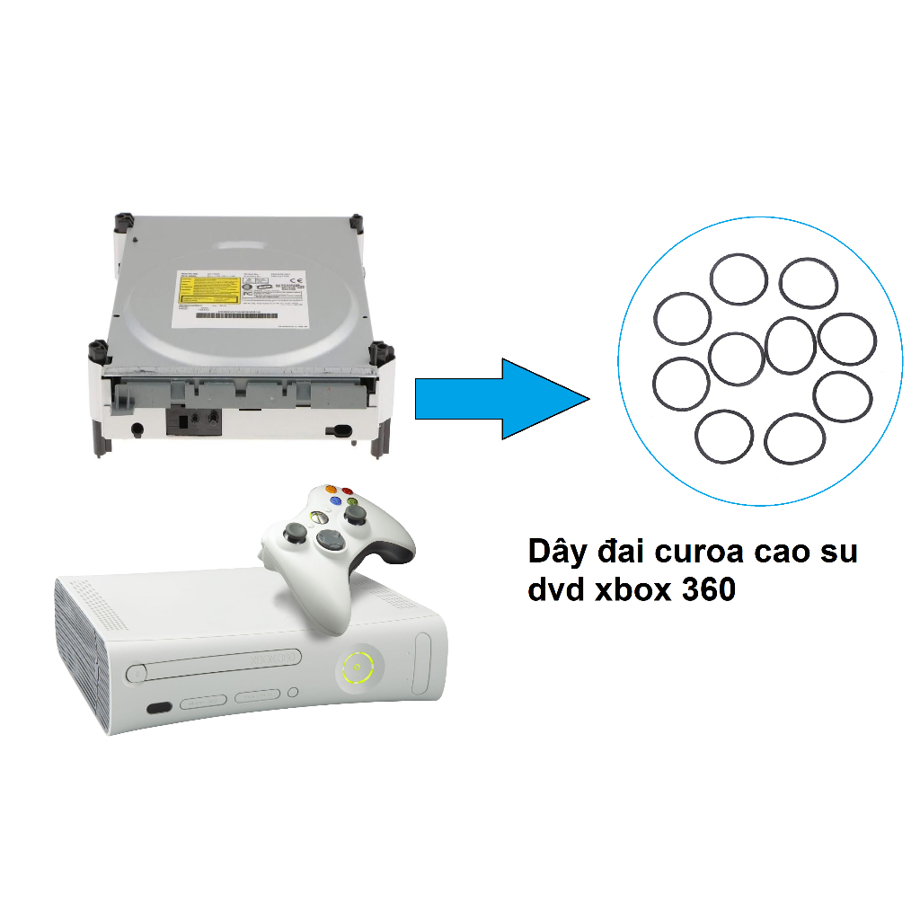 Rubber Belt Ring Replaces Xbox 360 Game Console DVD | Shopee Malaysia