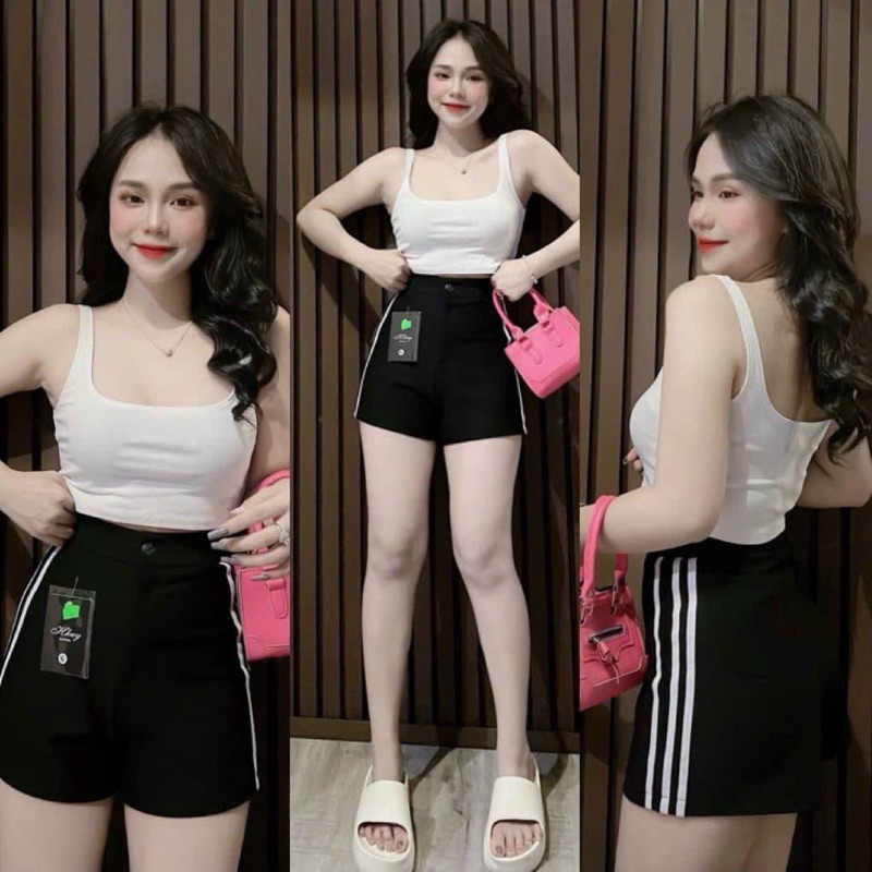 Khaki Shorts 1 Button Pocketless 3 Stripe Ribs Style Shorts nd | Shopee ...