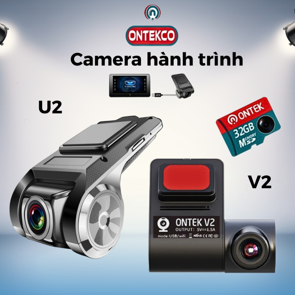 Ontekco U2 Car Dash Cam only Android / V2 Screen connects Android ...