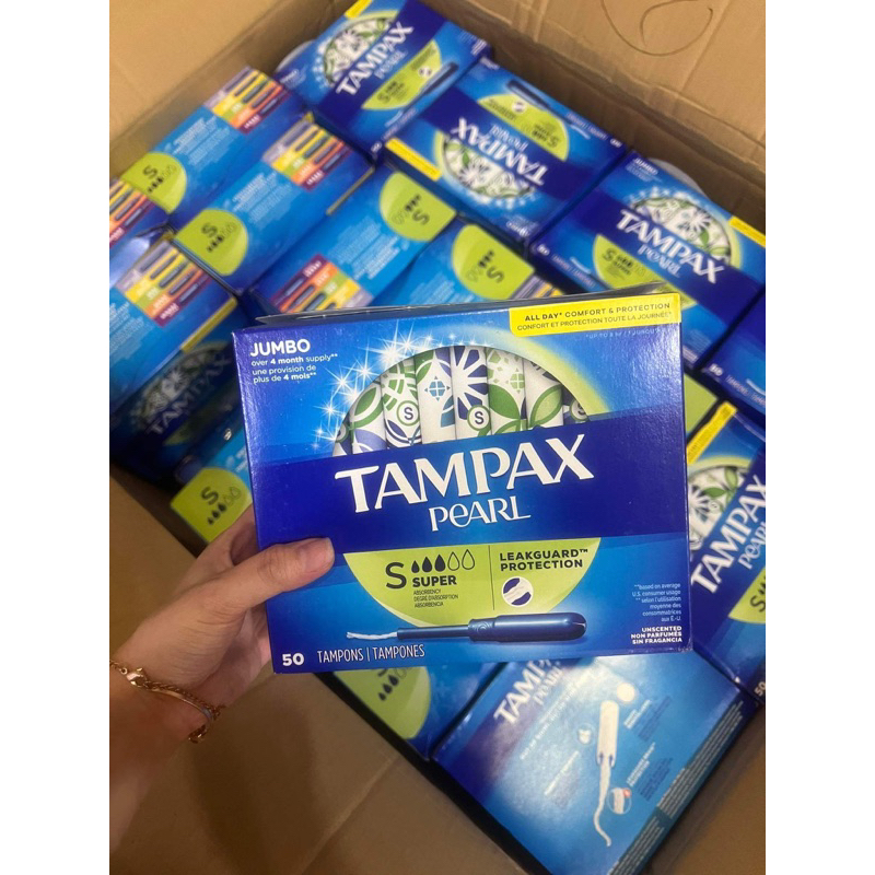 Tampax pearl tube sanitary napkin - American product - comes in ...