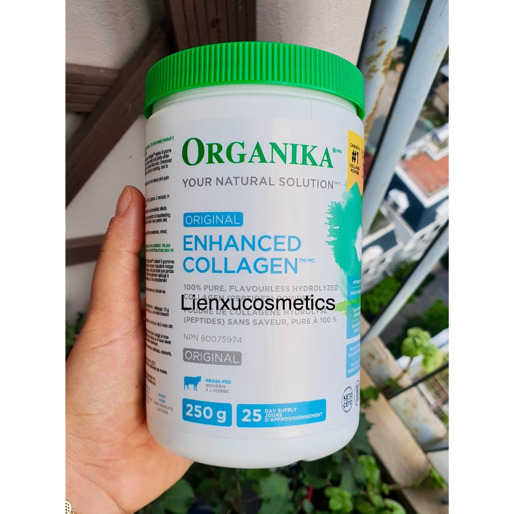 Organika Enhanced Collagen Protein Powder, Original 250G box | Shopee ...