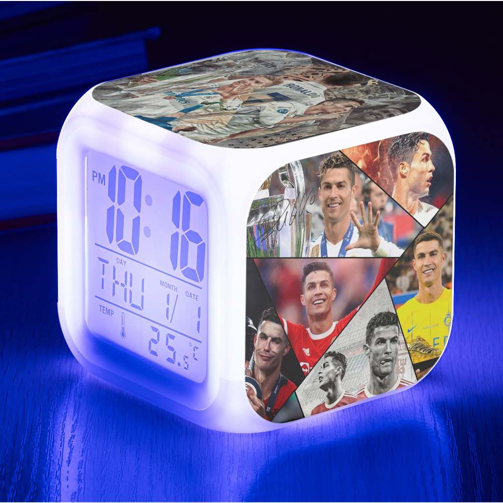 Cristiano Ronaldo Alarm LED Clock | Shopee Malaysia