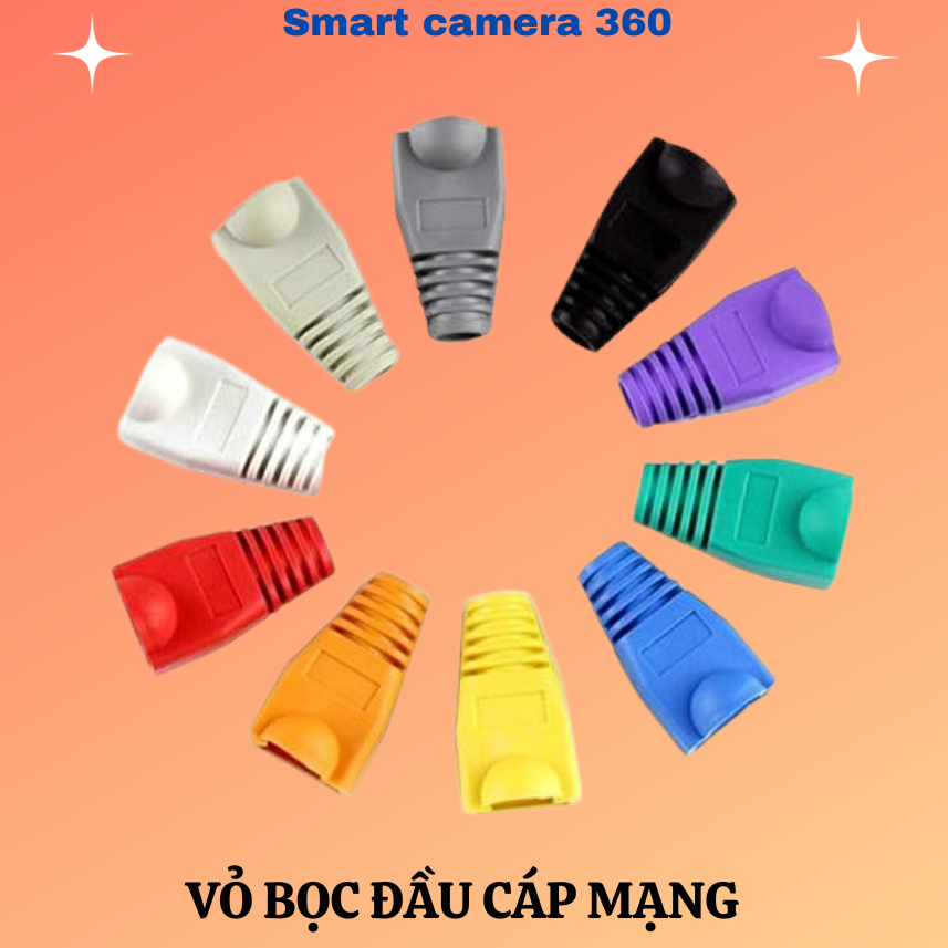 Rj45 CAT5 CAT6 network cable head cover, 100 pieces, network bead cap ...