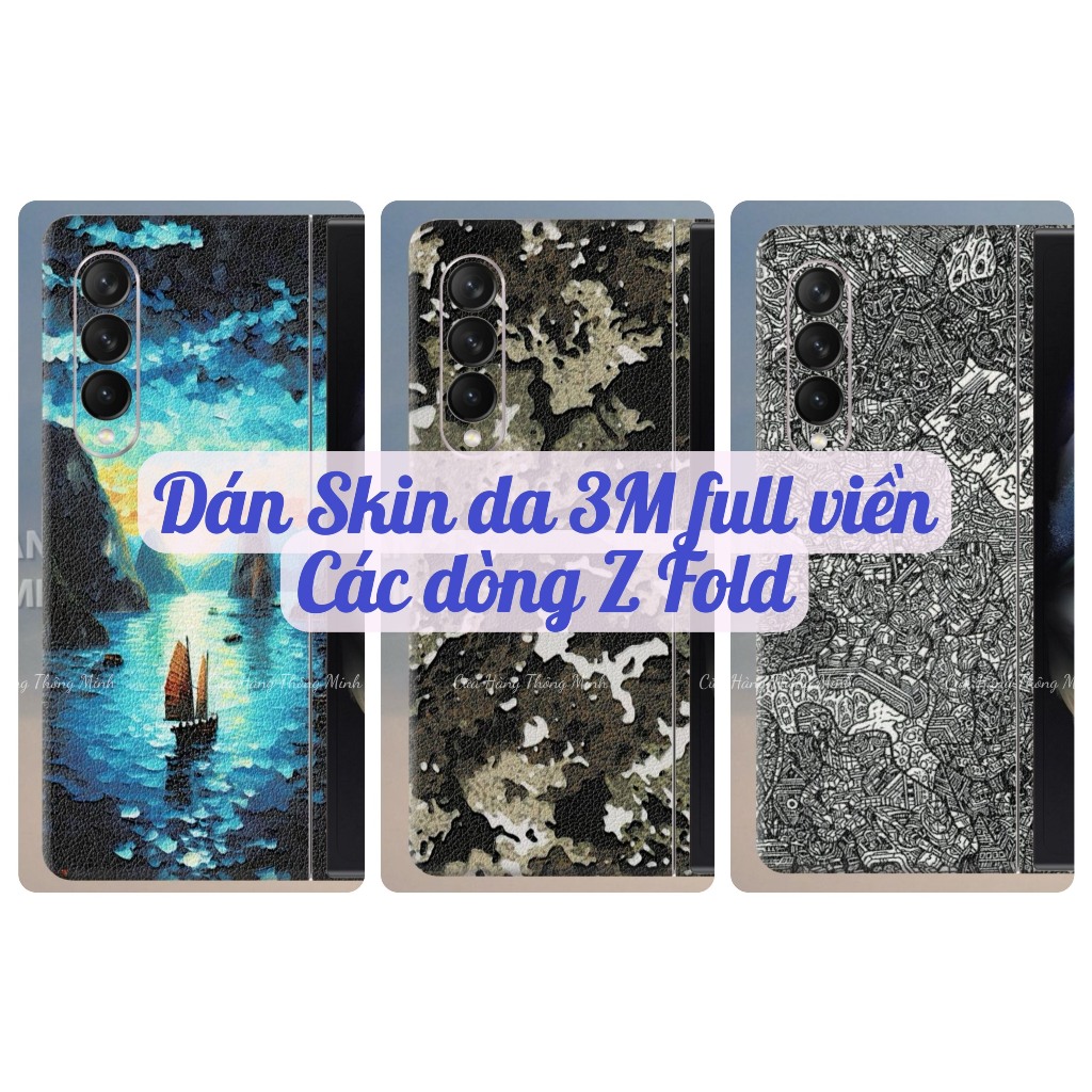 3m leather Skin stickers for Samsung Z fold 5, Z fold 4, Zfold 3, Zfold ...