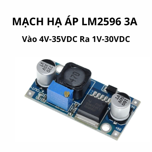 Buck DCDC LM2596 3A low voltage circuit (Input 4-35VDC Output 1-30VDC) - SL DIY components ...