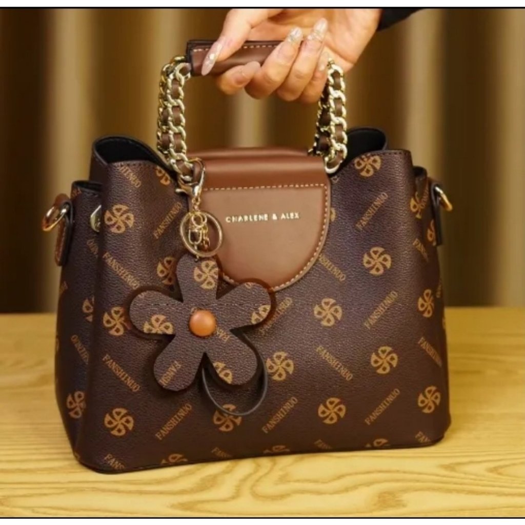 Women Handbags Cross-Shoulder Plain Leather Shoulder Bags Elegant ...