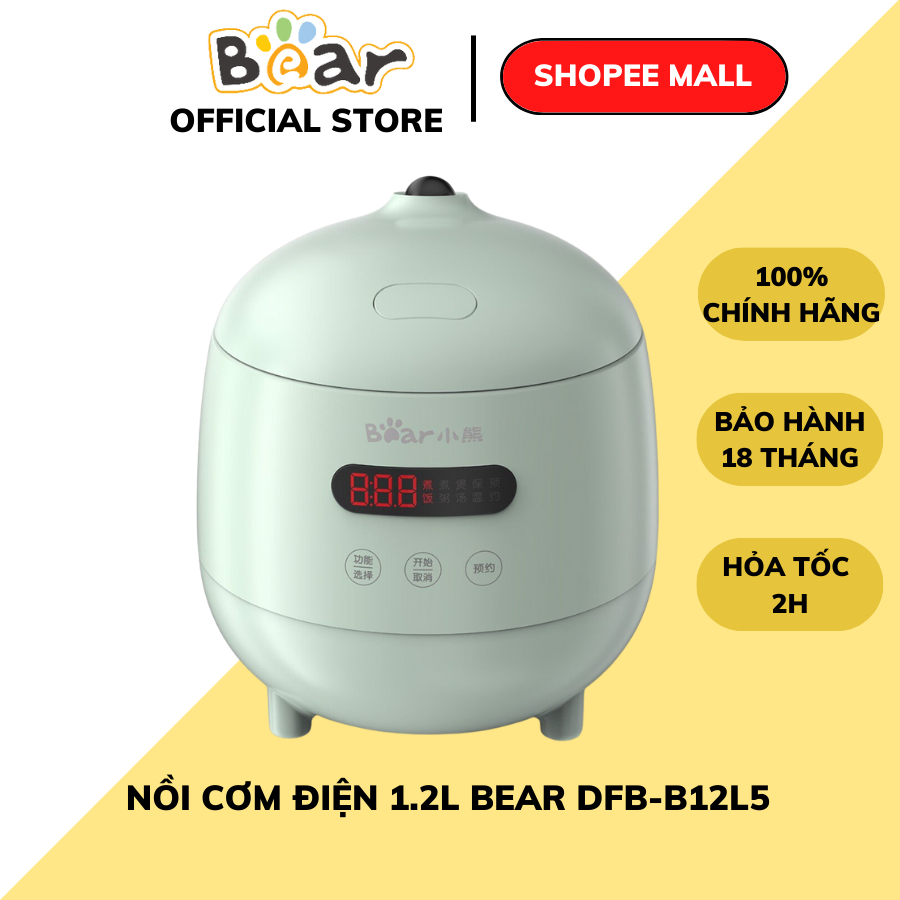 Bear DFB-B12L5 1.2L rice cooker, 300W, 4 cooking modes - Timer - Non ...