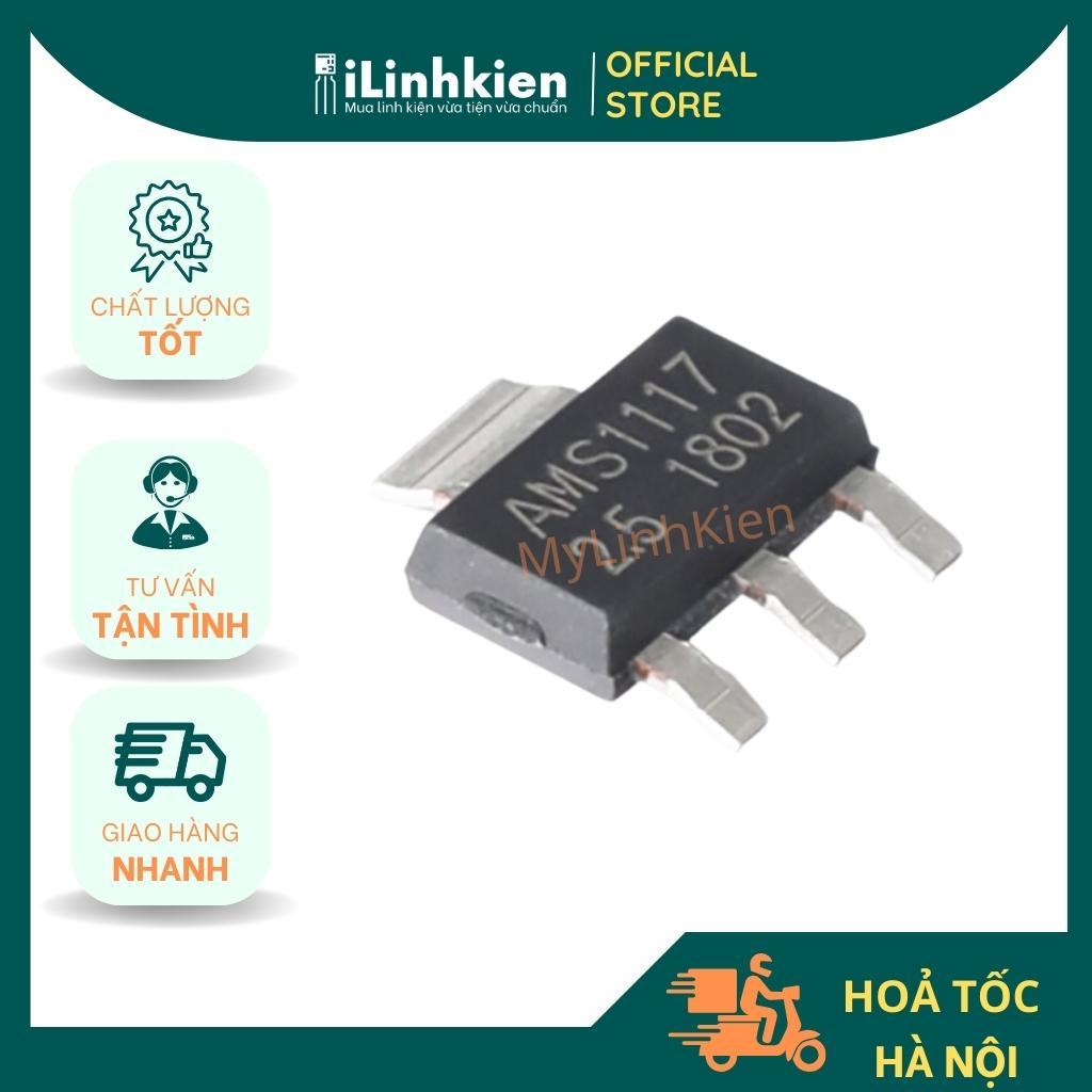 AMS1117 power IC AMS1117 2.5V 1A SOT-223 genuine Mylinhkien. | Shopee ...