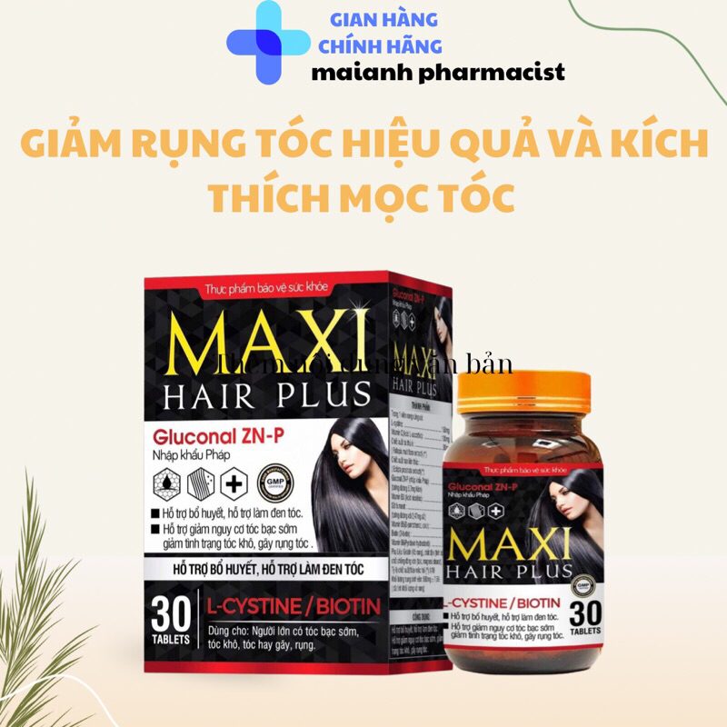 Maxi hair plus hair loss reduction pills (box of 30 pills) | Shopee ...