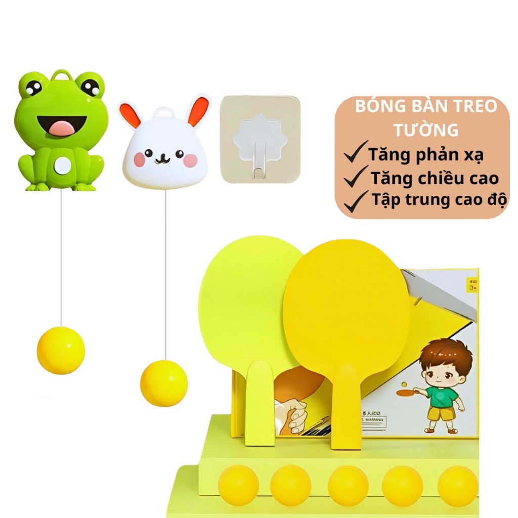 Wall-mounted table tennis toy set for children to practice table tennis ...