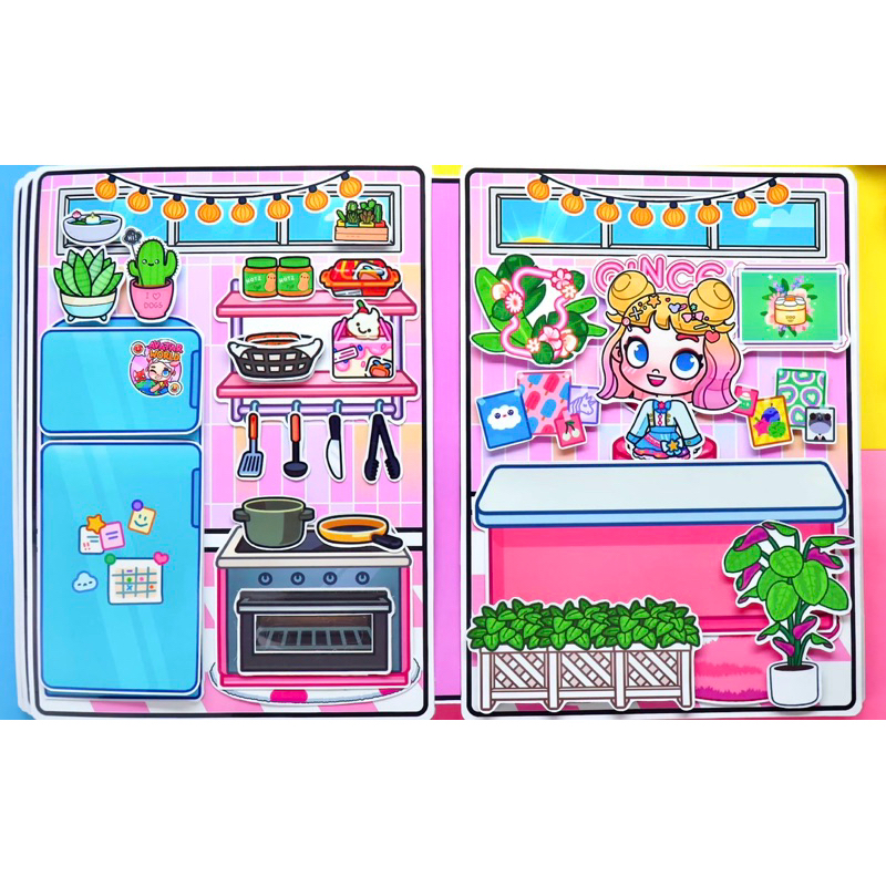Colorful Neon House of Cute Avatar - Paper Doll | Shopee Malaysia