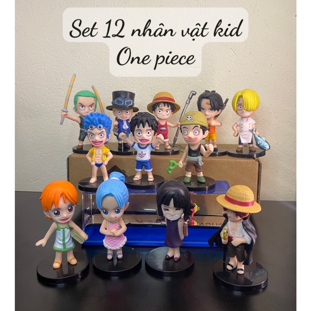 [SET12] MODEL TOYS SET OF 12 CHARACTERS LUFFY ACE SABO ZORO USSOP ...