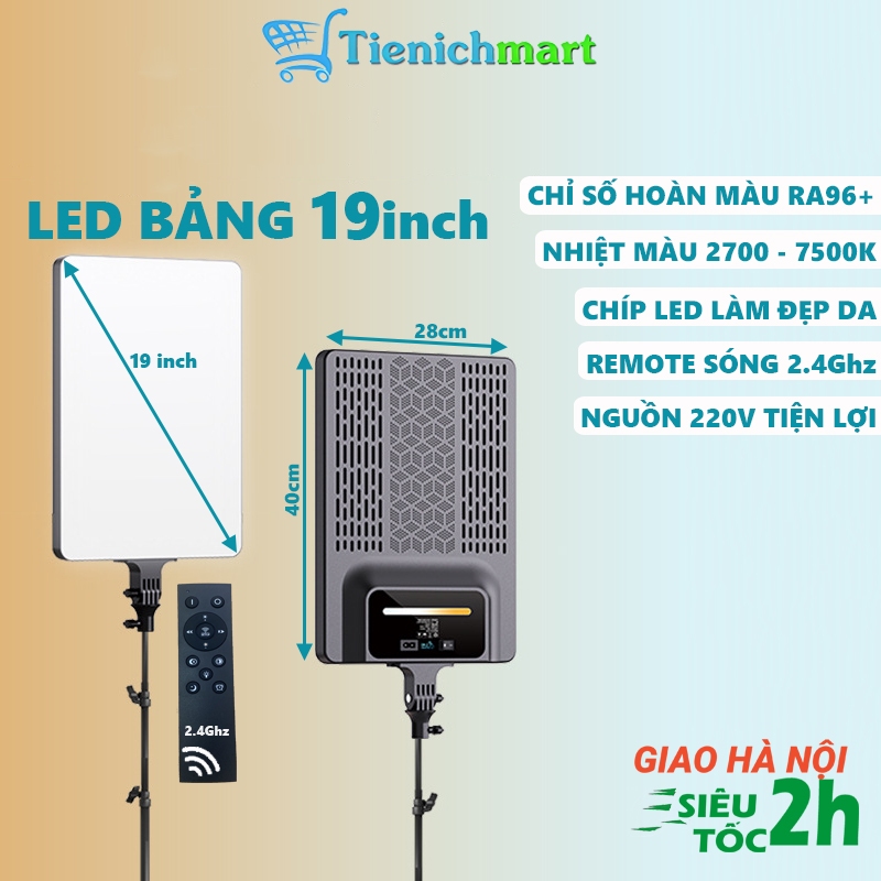 19 inch studio panel led light set for photography and filming optical ...