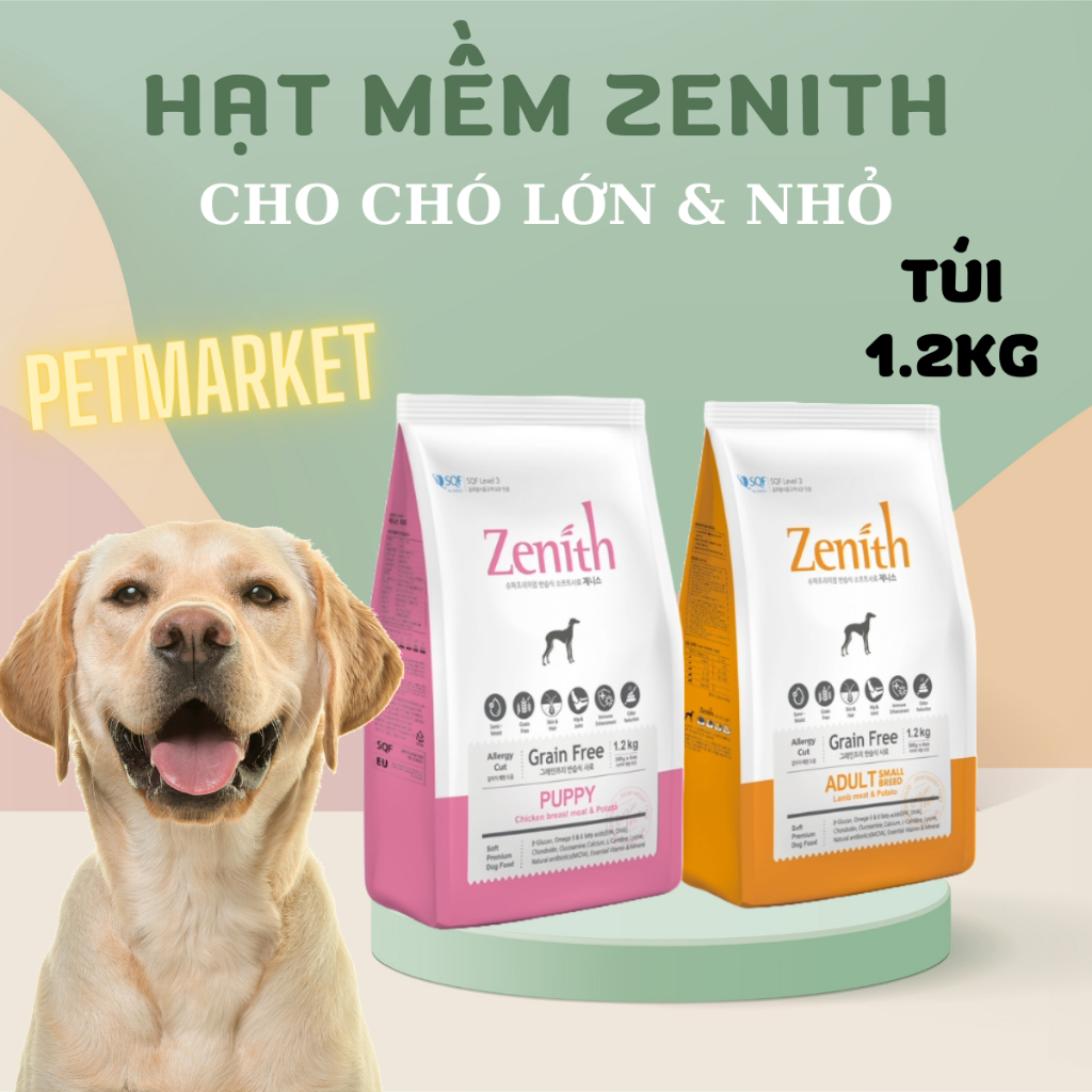 1.2kg BAG OF ZENITH SOFT SEEDS DOG FOOD FOR ALL AGES AND DOG BREEDS ...