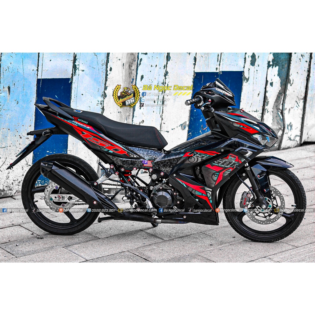 RS150R STICKER FOR WINNER X V3 BLACK RED | Shopee Malaysia