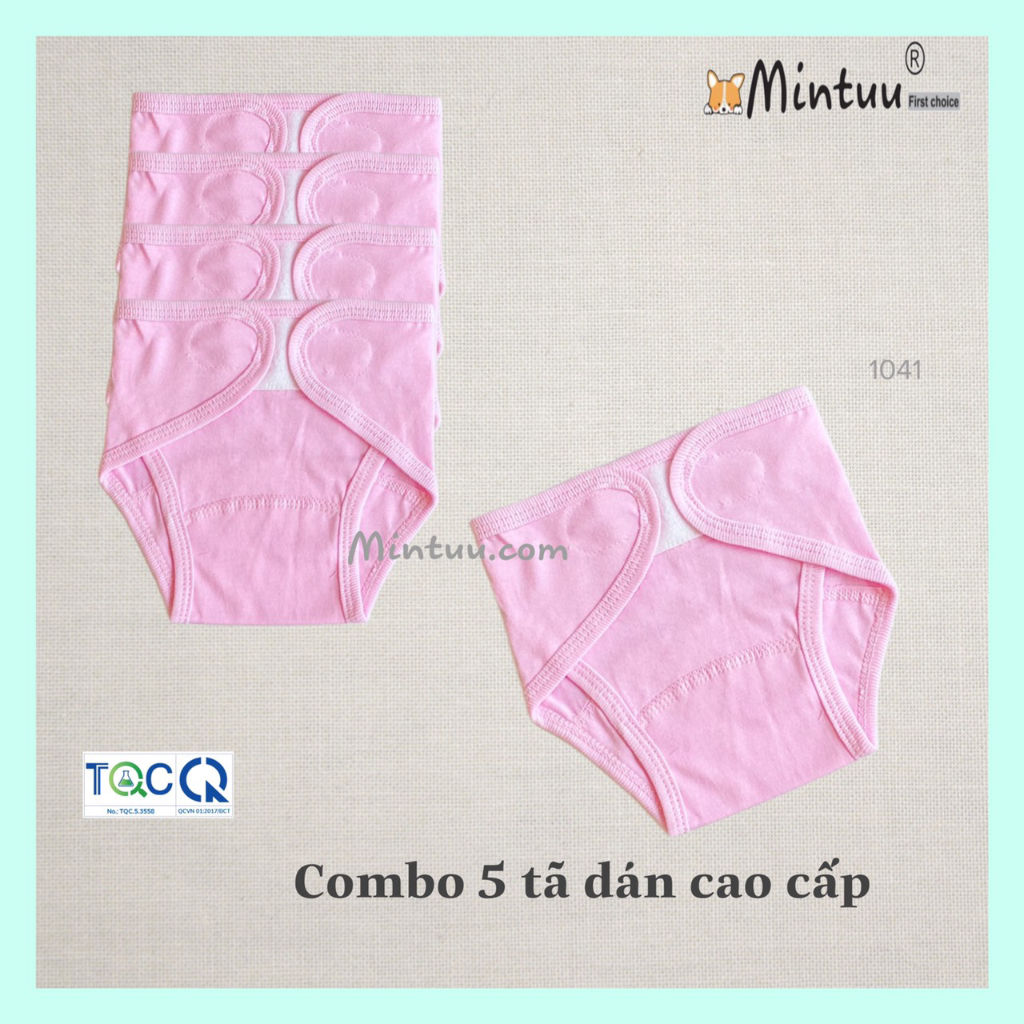Combo of 5 cloth diapers with kansai edges, 100% high quality cotton ...