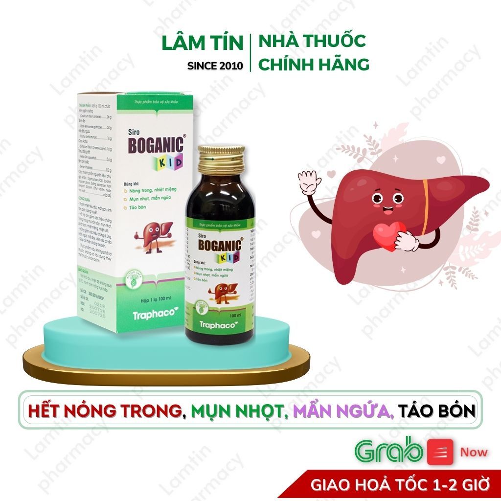 Boganic Kid Traphaco helps cool the liver, clear heat, reduce rashes ...