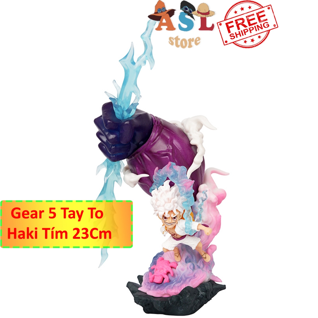 Luffy gear 5 chibi model Big hands holding lightning Beautiful Base ...