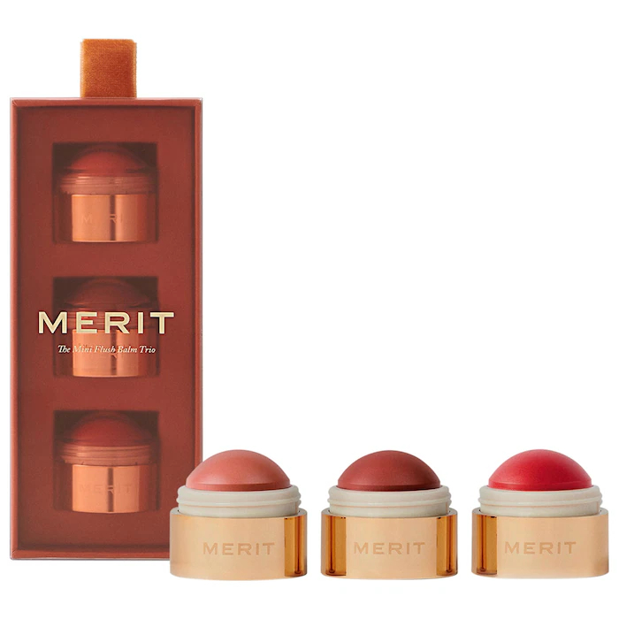 Set of 3 limited edition Merit Mini Flush Balm Cream Blush | Shopee ...