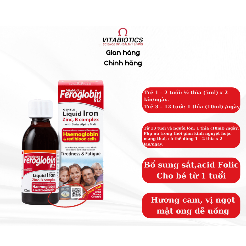 Vitabiotics Feroglobin Syrup For Children Blood (200ml) | Shopee Malaysia