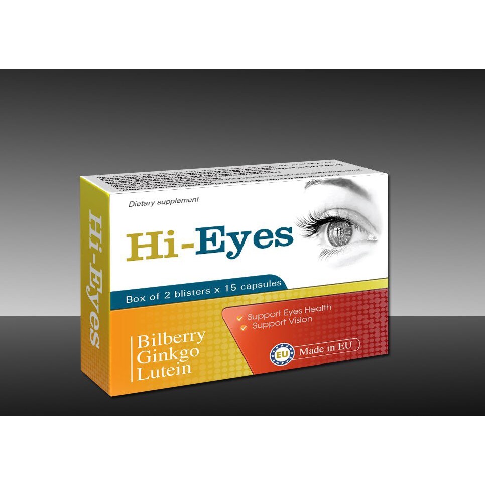 Hi-eyes eye supplements imported from Europe (2 blister packs x 15 ...