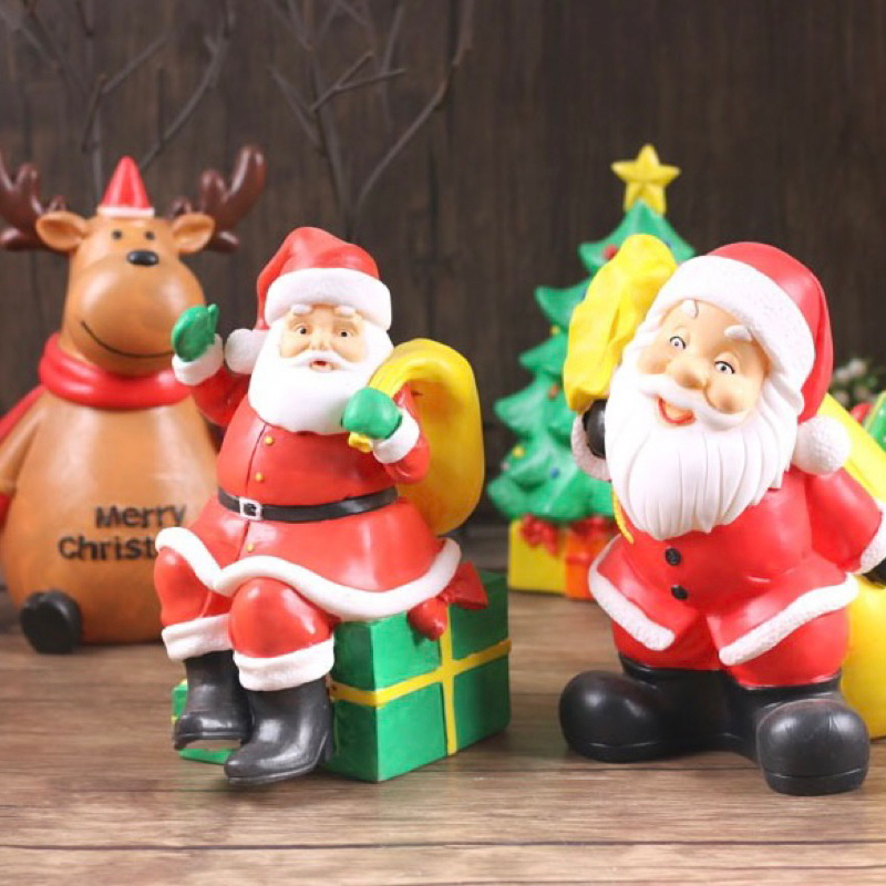 New Christmas White Embryo Resin Statue | Shopee Malaysia
