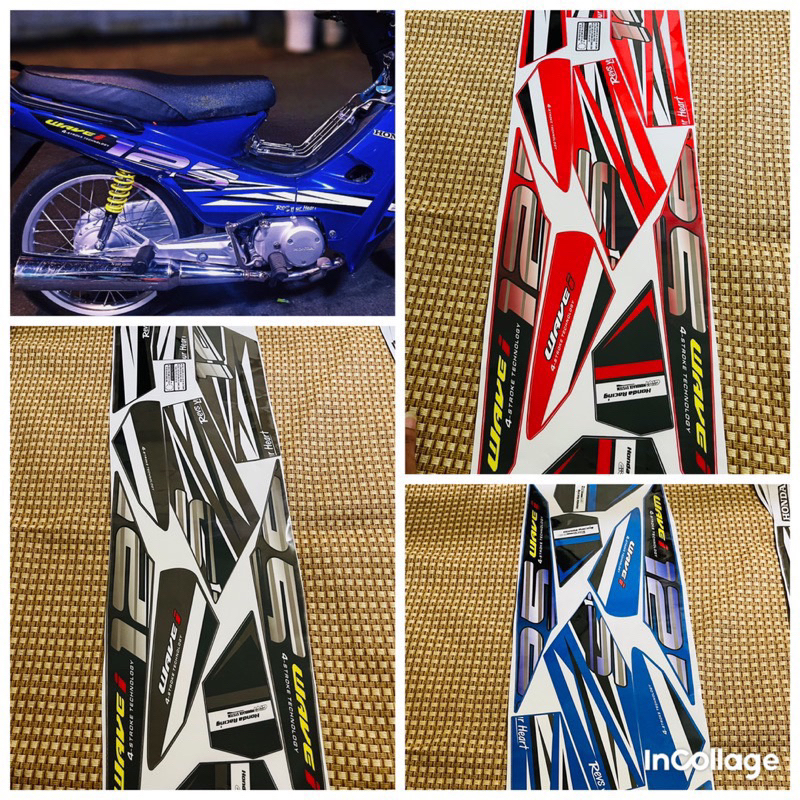 Wave 125i Removable Stamp Small Wave Sticker, Zx Extremely Standard ...