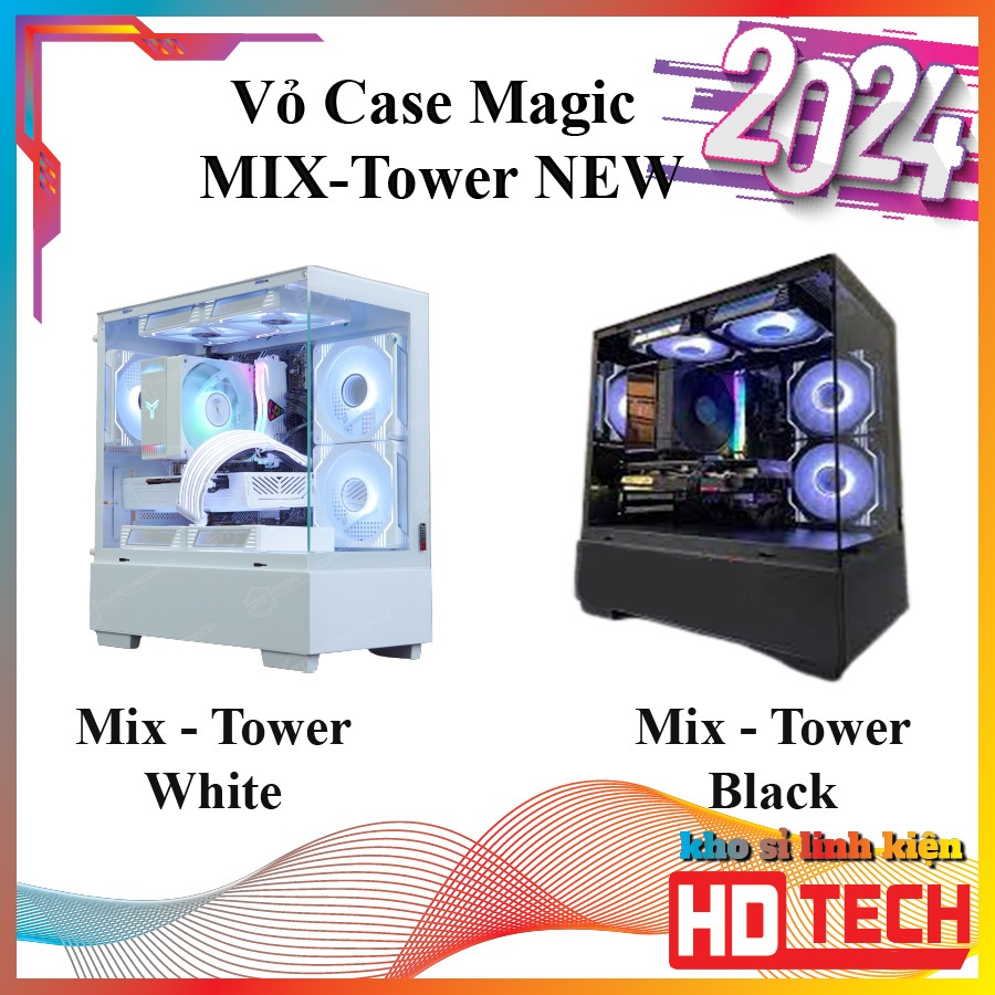 Magic MIX-Tower NEW Black / White Case (NEW Super Beautiful Model ...