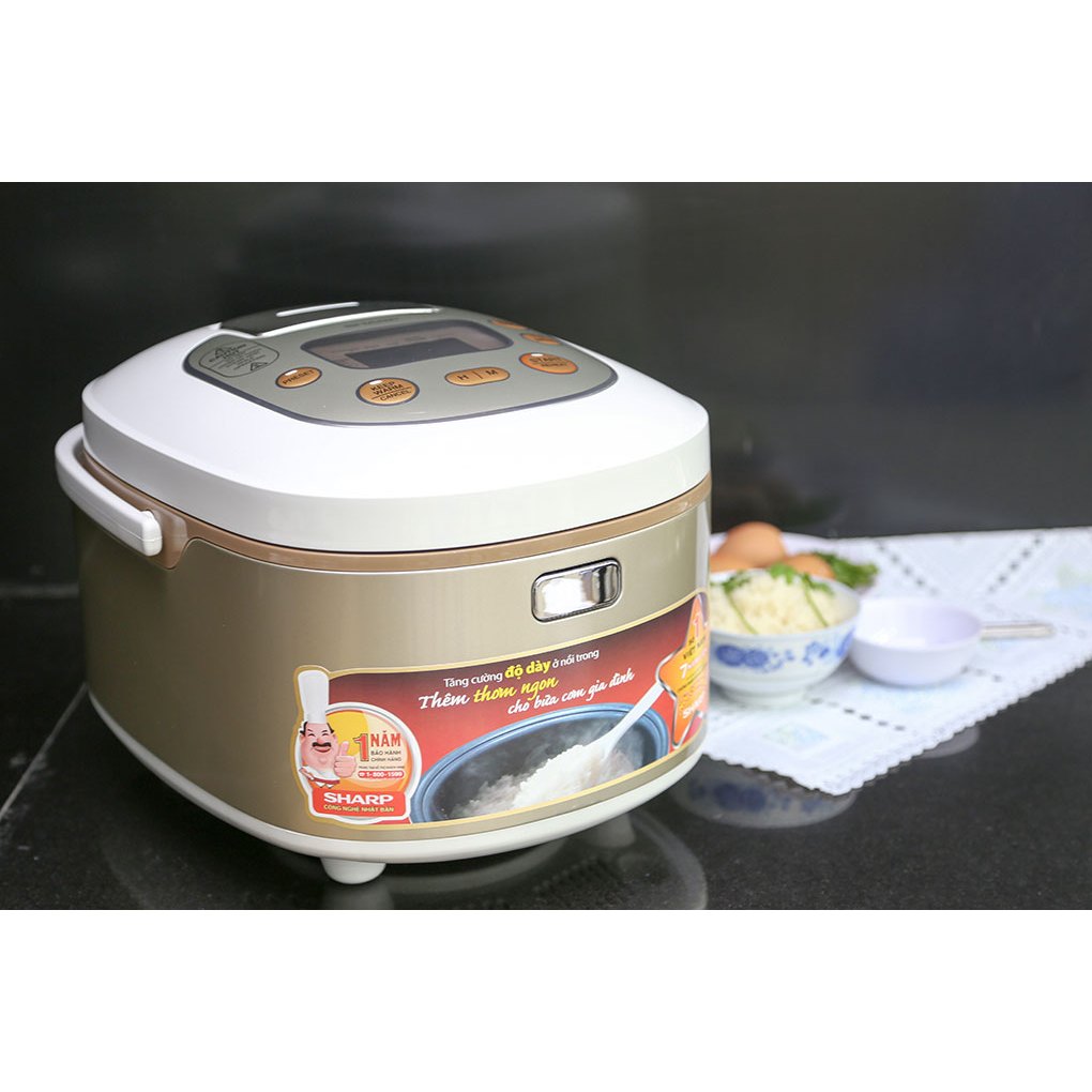 Sharp 1.8 liter electronic rice cooker KS-TH18-GL The cooker applies 3D ...