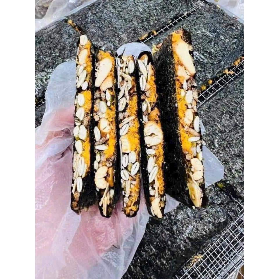 1kg seaweed cake with Meat Floss seeds, crispy, snack, diet, healthy ...