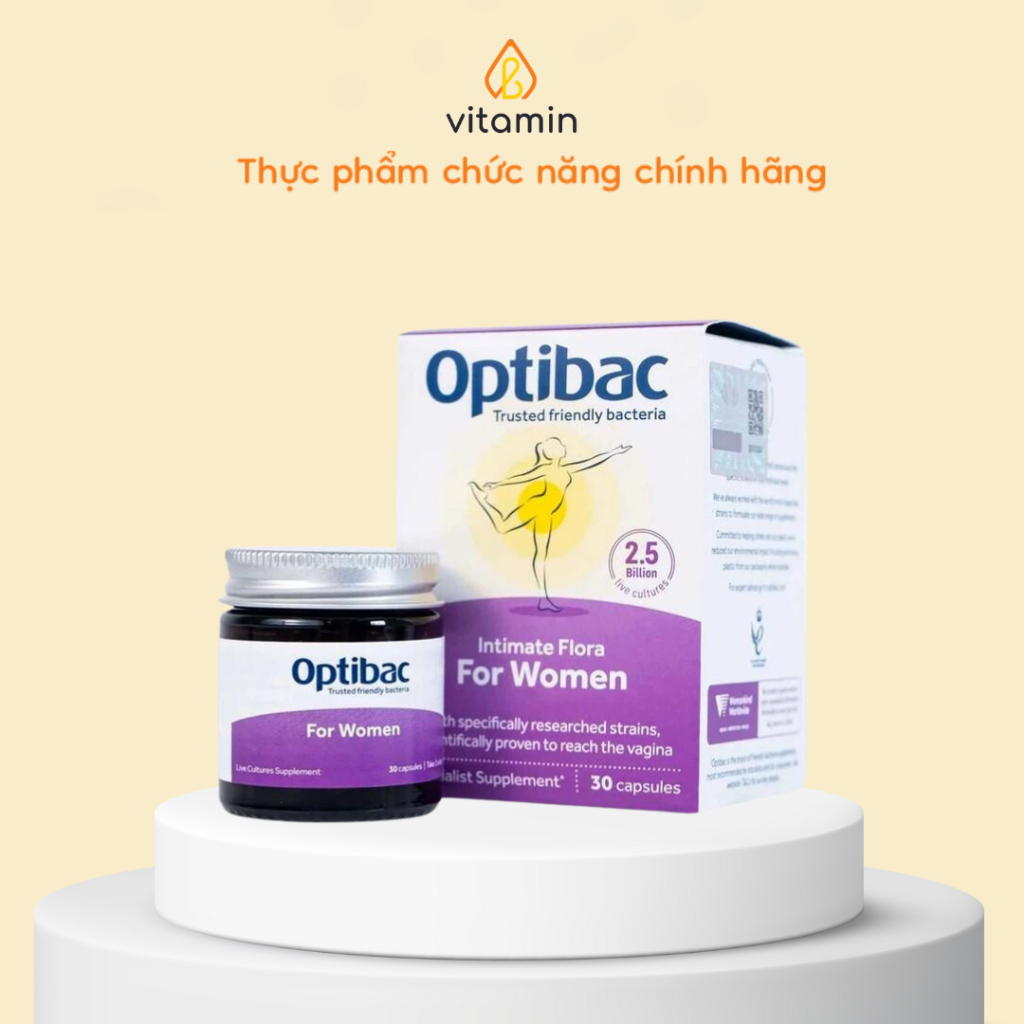 Optibac purple female probiotic tablets, bottle of 30 tablets (New ...