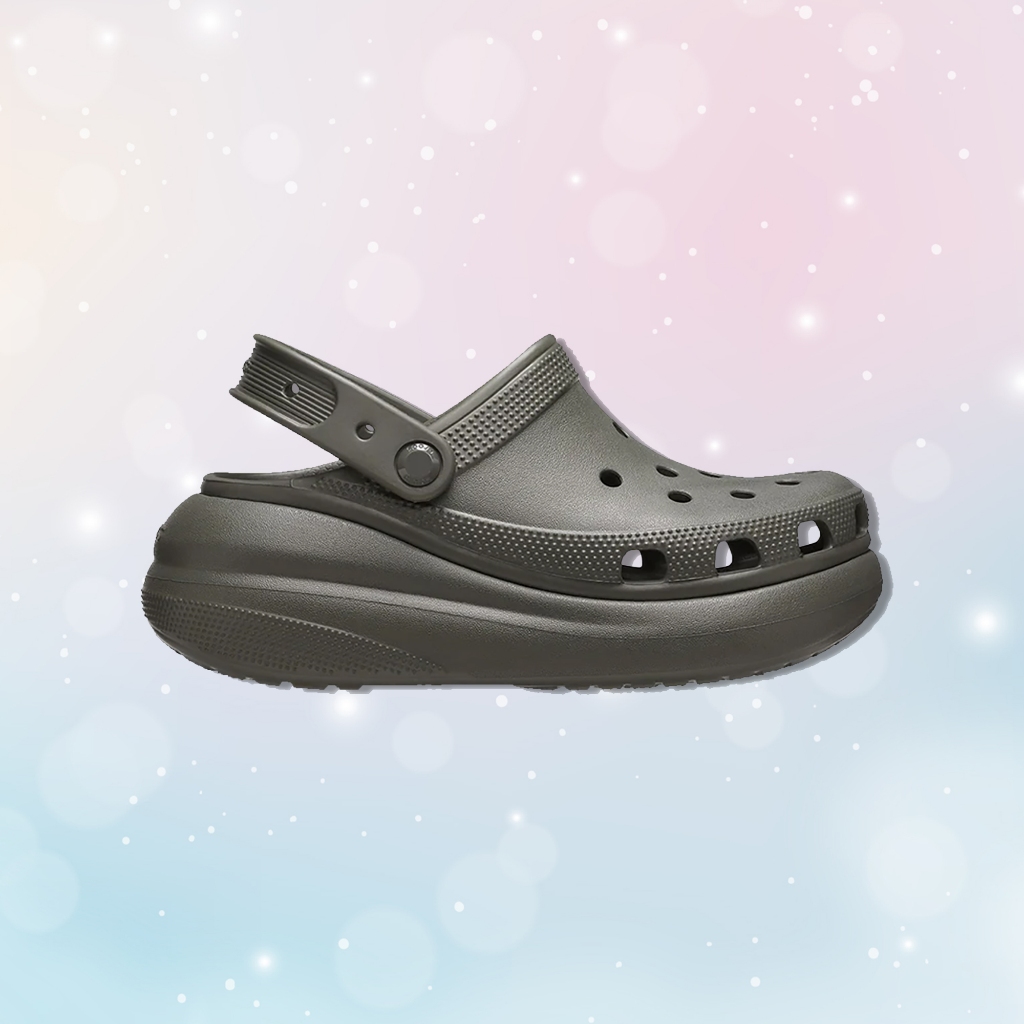 Crocs Crush Mules With High Soles In Black Full size Good Quality ...