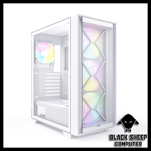 MONTECH AIR 1000 PREMIUM WHITE Case (4 FAN AND ARGB CONTROLLER HUB ...