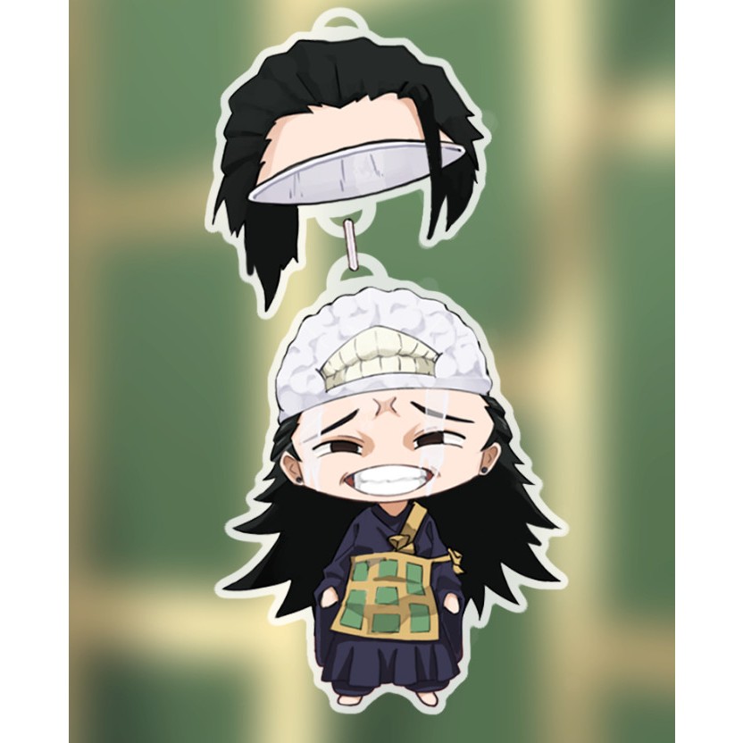 Gojo Satoru keychain with half-cut Gojo 1/2, Geto Suguru head cut in ...