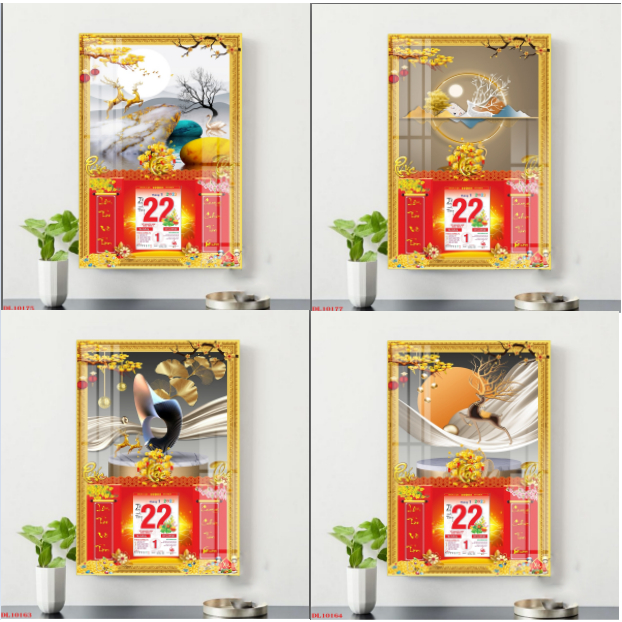 Mirror CALENDAR 2025 AT TI YEAR CALENDAR, HIGH QUALITY WALL PAINTINGS ...