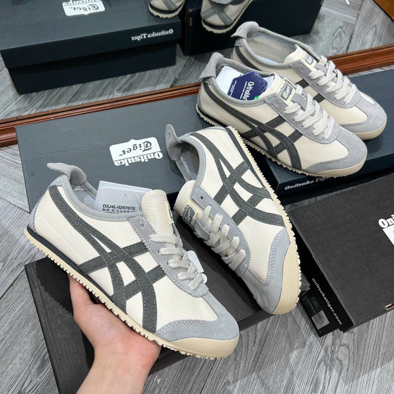 Onit-tiger-full Sneakers In Grey Beautiful Strap For Men And Women Full ...