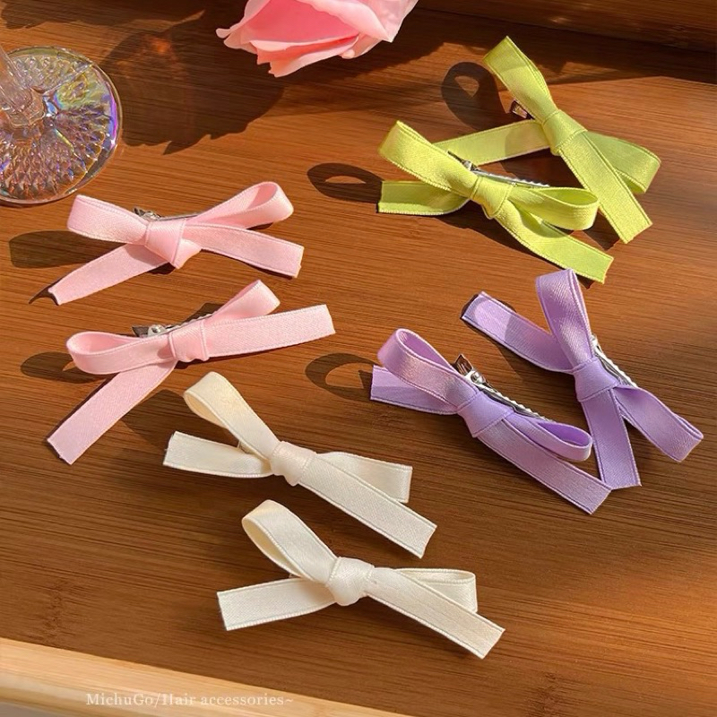 Bow Clip Set (2 Pcs) | Shopee Malaysia