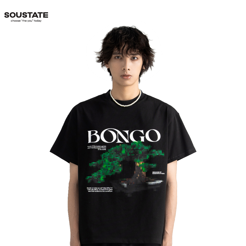 Soustate Bongo Boxy T-Shirt (Black) | Shopee Malaysia
