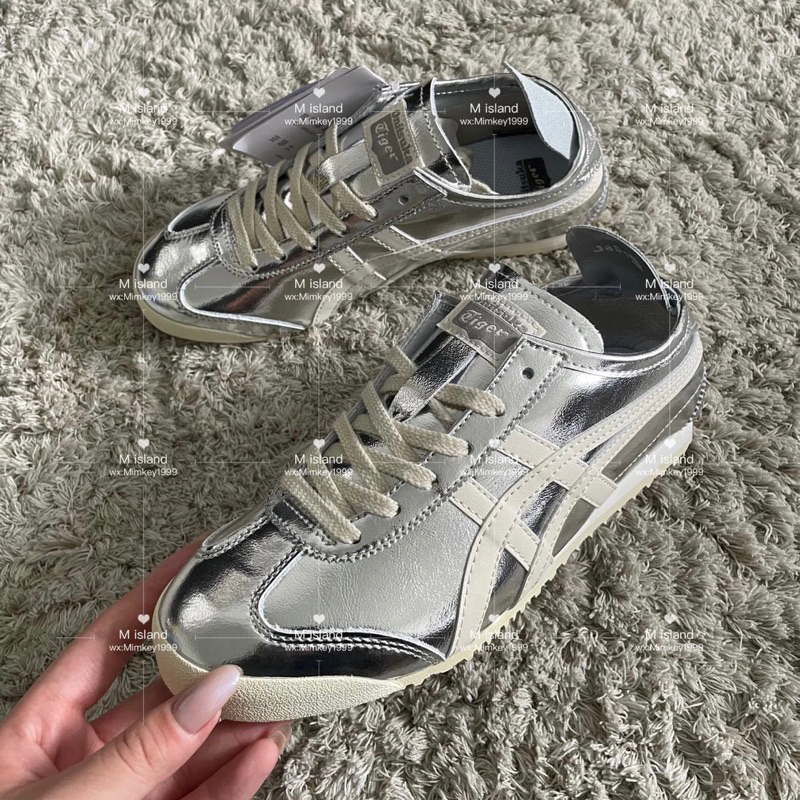 L Onit_ Tiger_ Sliver Sneakers Sz36/43 Full Bill Box | Shopee Malaysia