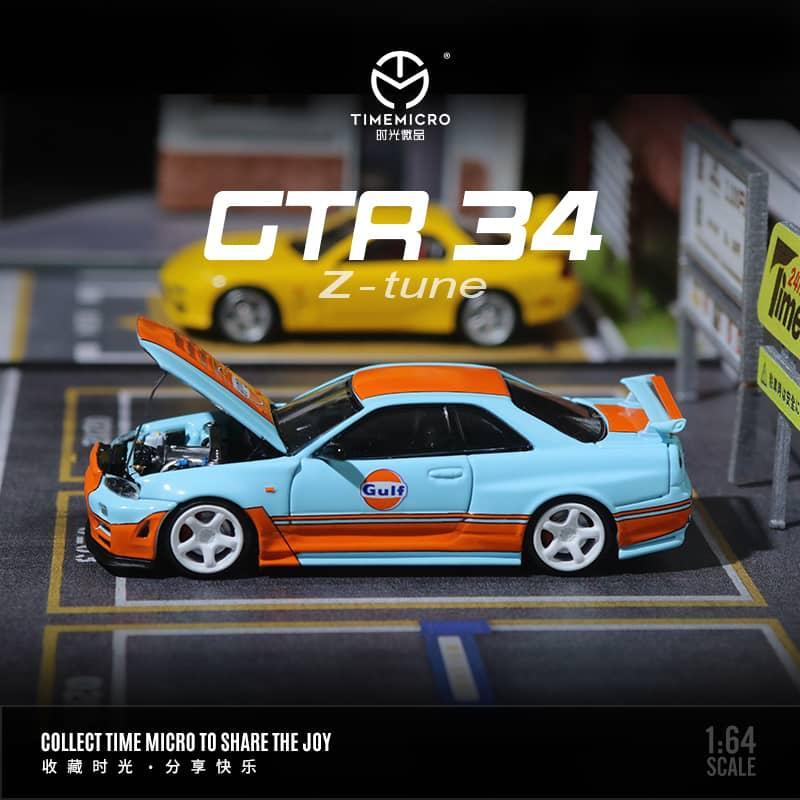 Model 1:64 TIME MICRO - Nissan GTR-R34 Gulf Livery | Shopee Malaysia