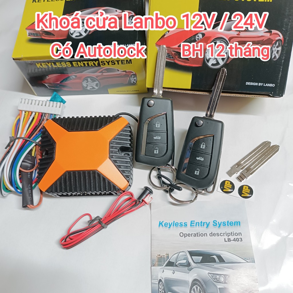 (Lanbo Cam) Lanbo Remote door lock set with Autolock - Free key blank ...