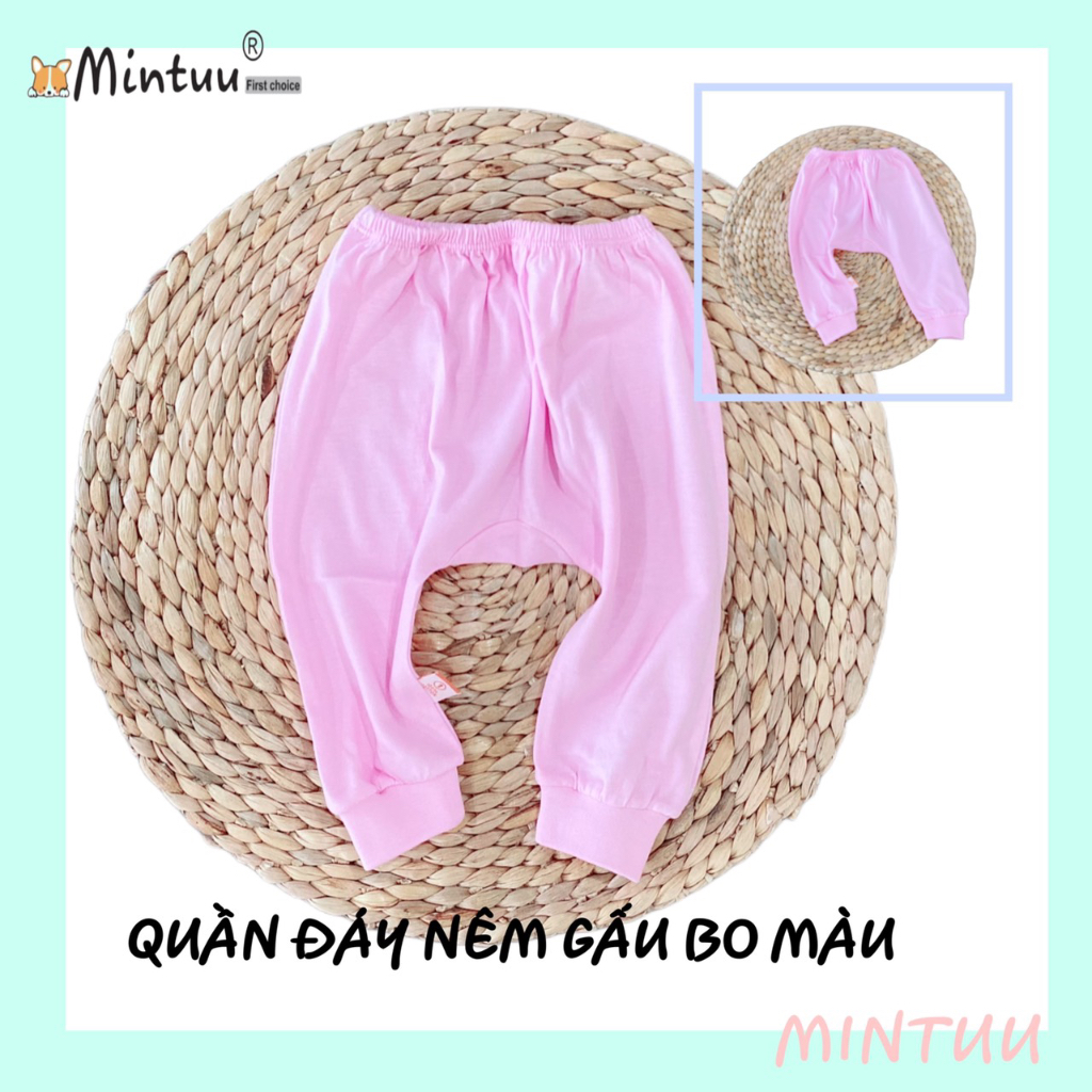 Wedge bottom pants, diaper pants in hem color for newborn babies ...