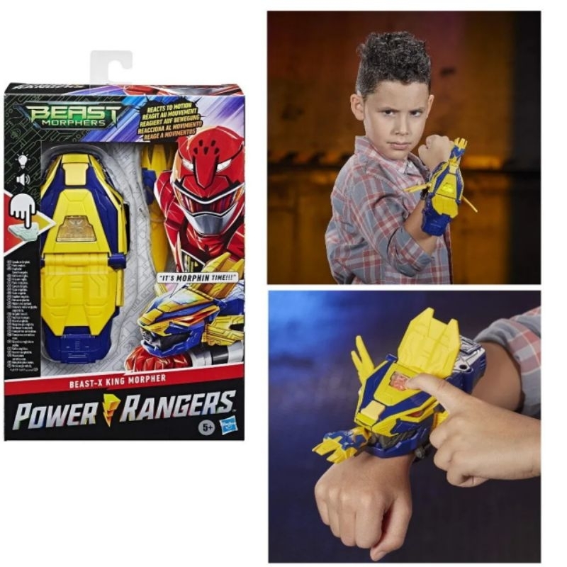 Beast X King Morpher Power Ranger shield set with Hasbro lights and ...