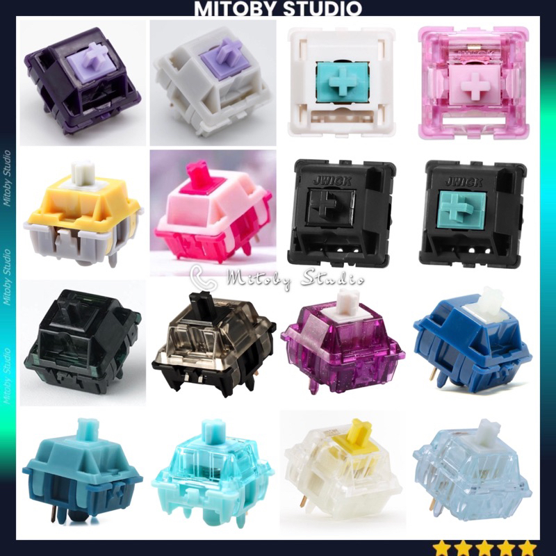 Jwick ULTIMATE BLACK linear switch mechanical keyboard switch Jwk SOTC ...